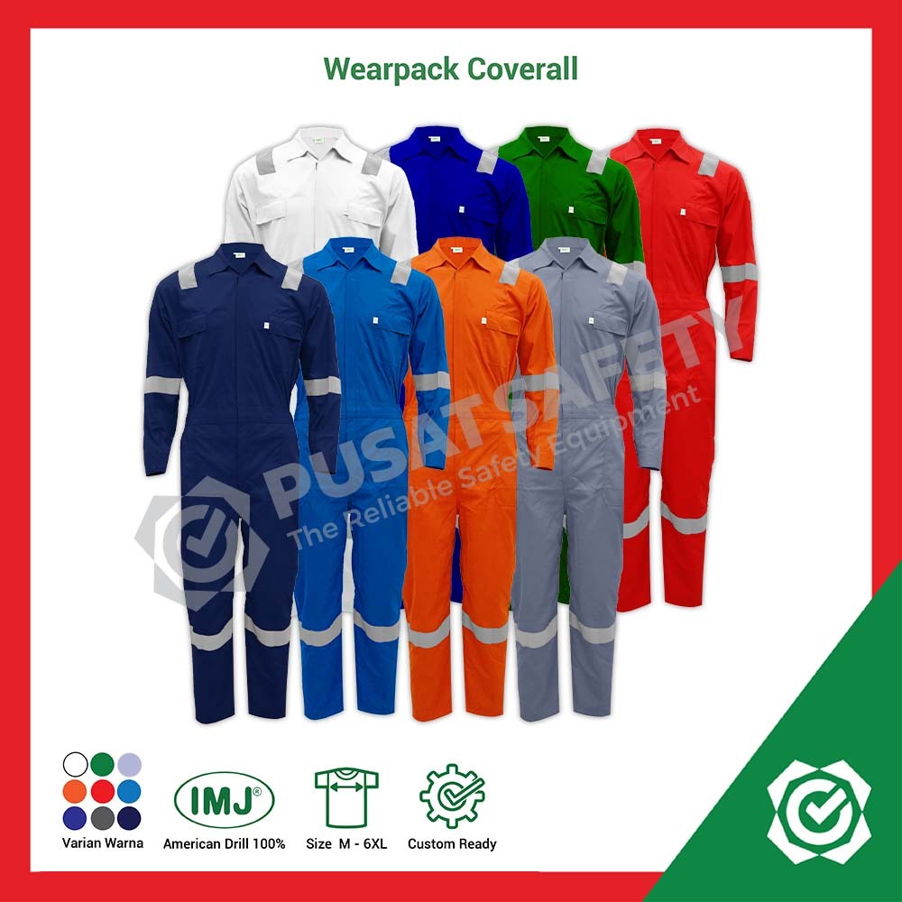 Wearpack Coverall Safety IMJ Project Work Uniform M-2XL | Shopee Malaysia