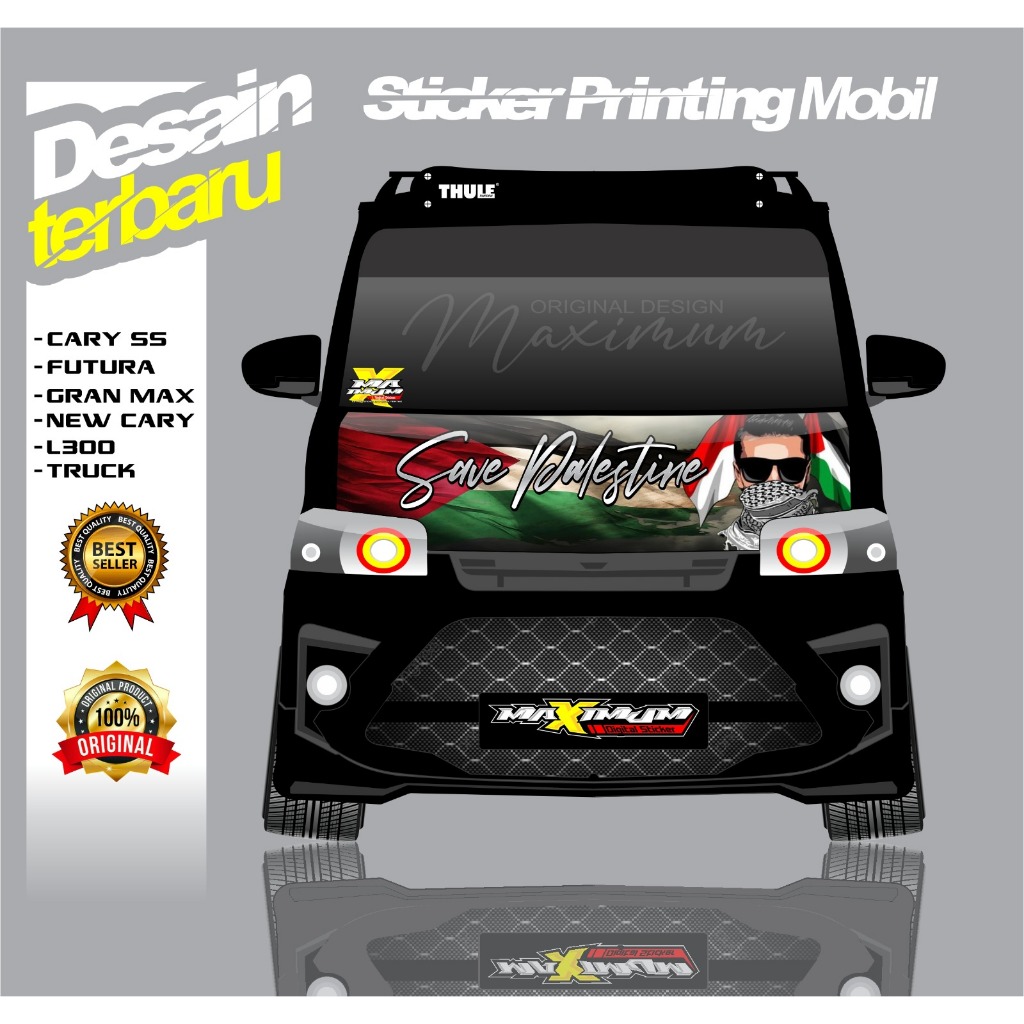 Grandmax FRONT CABIN STICKER / GRANDMAX FRONT CABIN STICKER PALESTINE ...