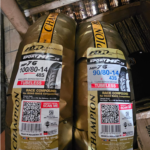Fdr Tubeless Tire Package 90/80-14 And 100/80-14 MP76 MP 76 Racing Soft ...