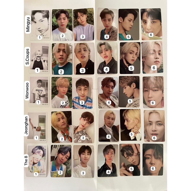 Ready OFFICIAL PHOTOCARD DICON SEVENTEEN mingyu scoups wonwoo jeonghan the8 dk joshua jun hoshi ...