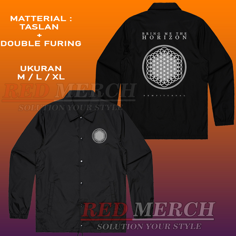 Redmerch new!! coach Jacket bring me the horizon new bmth Parachute ...