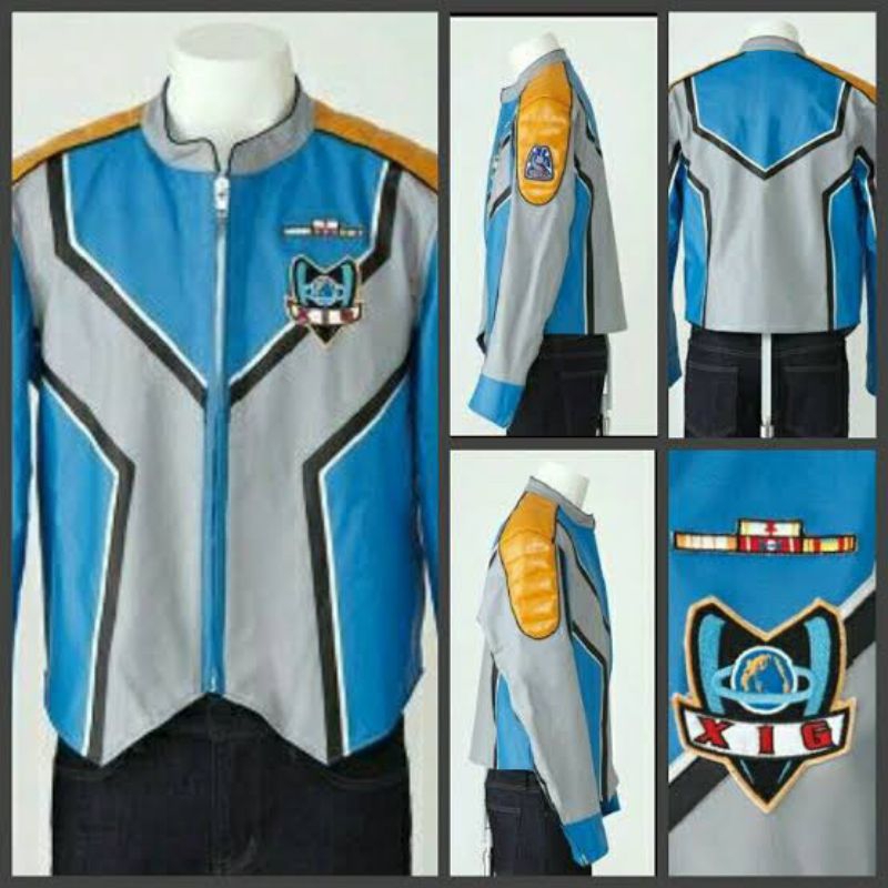 Ultraman XIG 1 Synthetic Leather Jacket | Shopee Malaysia