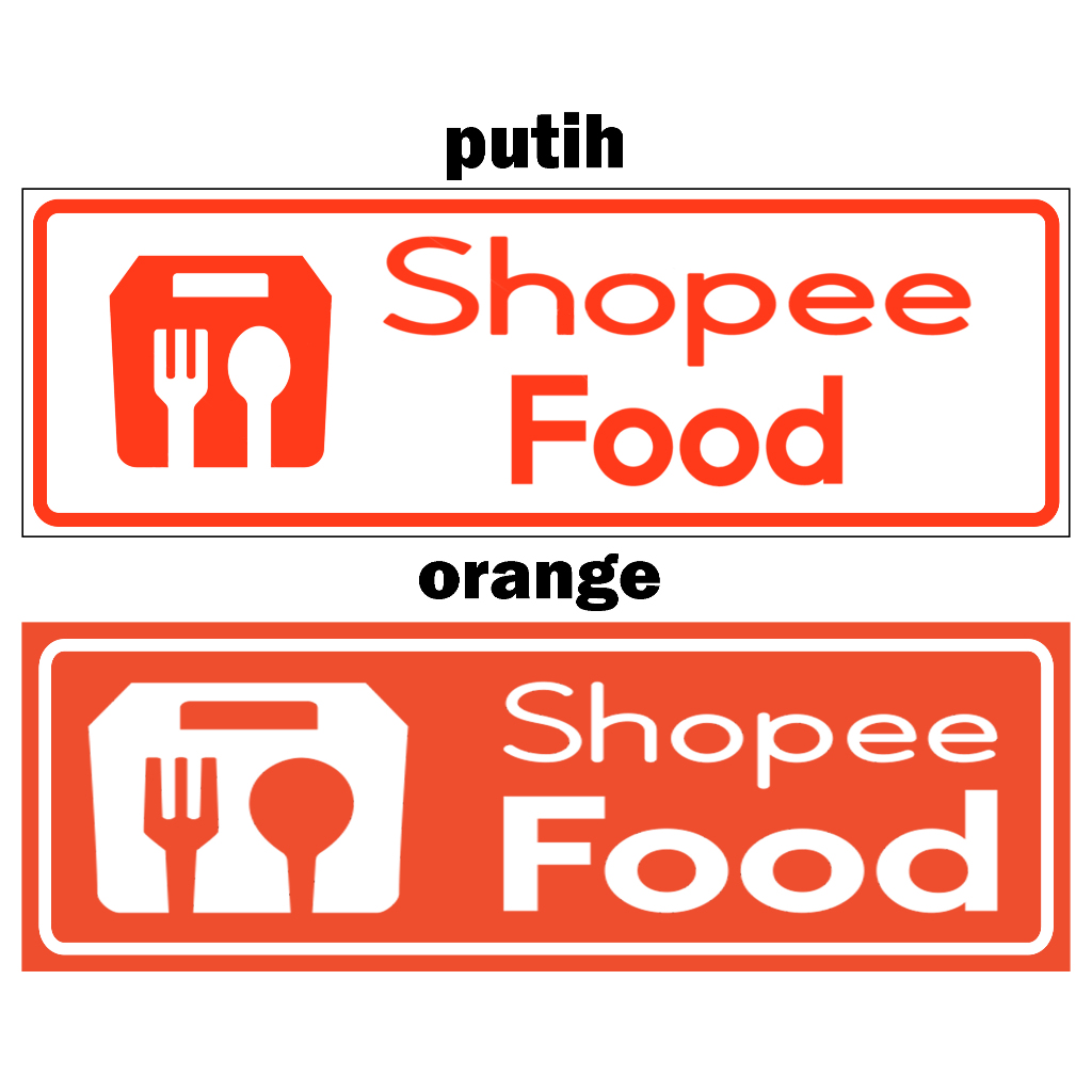 Shopeefood SIGN STICKER uk 8x24 cm | Shopee Malaysia