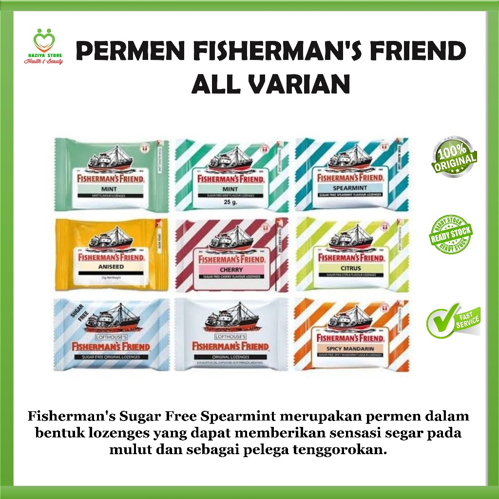 Fisherman's Friend Original Candy 25 Grams Assorted Flavors - Throat ...