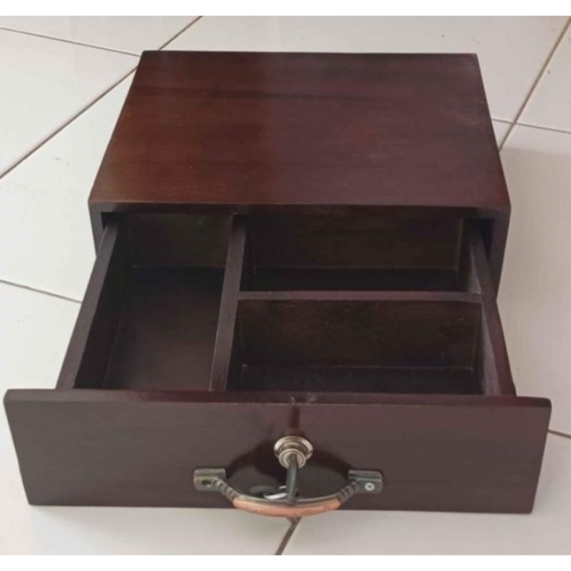 KAYU Cashier's cash drawer / money box for shops, stalls. teak wood ...