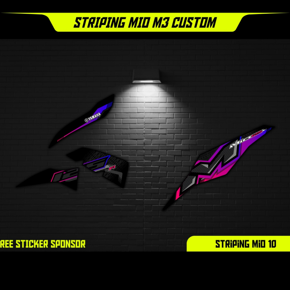 Mio M3/Z Striping Sticker Standard Striping Mio M3/Z Premium Racing ...