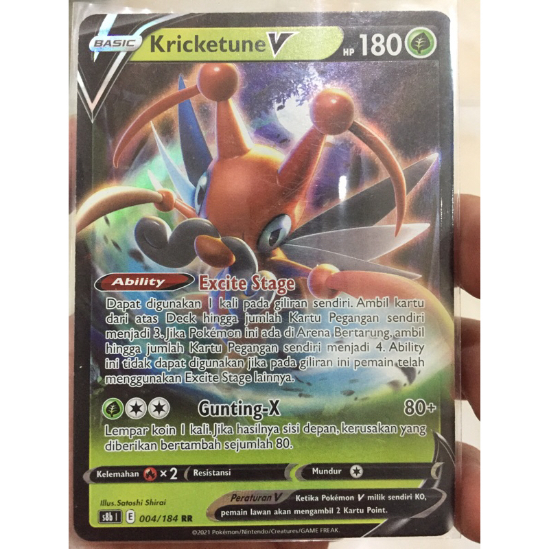 POKEMON KRICKETUNE V RR INDONESIA HOLO CARD | Shopee Malaysia