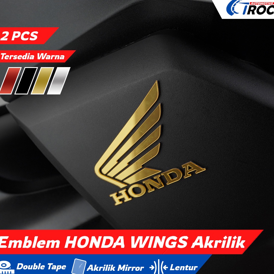 Honda Emblem Embossed Acrylic 3D Emblem Honda Embossed Mirror 3D ...