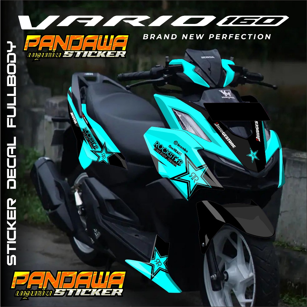 Vario 160 fullbody Decal sticker, latest rockstar variation 2023, Vario ...
