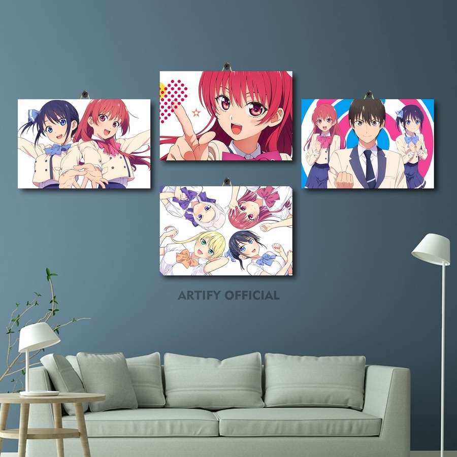 HIASAN DINDING Waifu Poster Anime Kanojo Mo Kanojo 20X30 | Artify ...