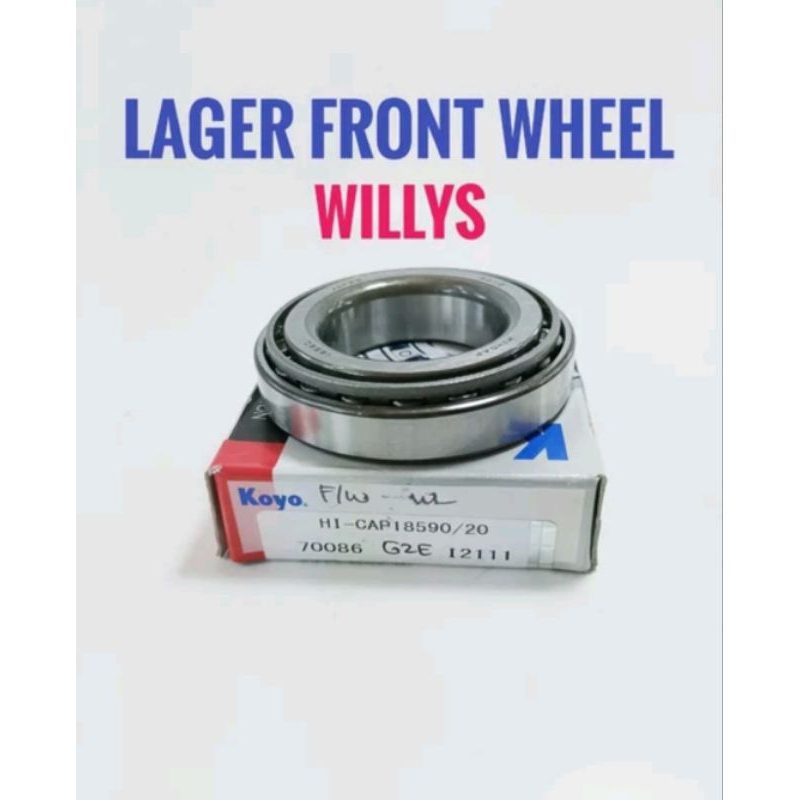 Front Wheel Bearing Willys Lager Willys 18590/20 Koyo Japan | Shopee Malaysia