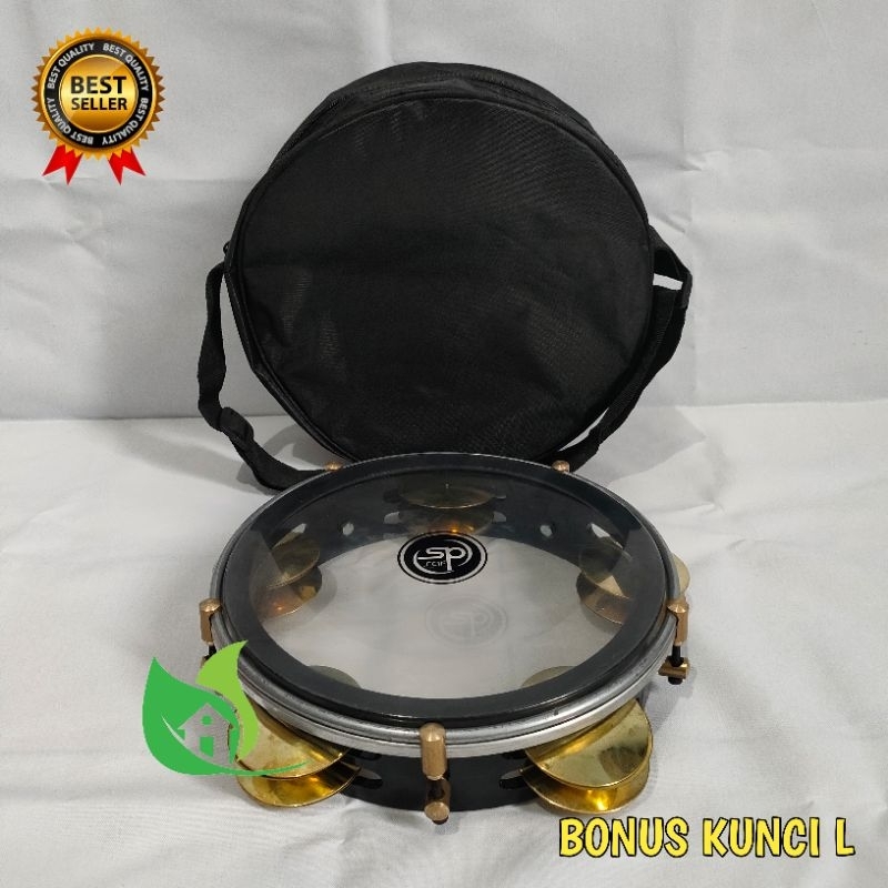 HITAM Riq Hadroh black aluminum mica SP Seif percussion free bag and L ...