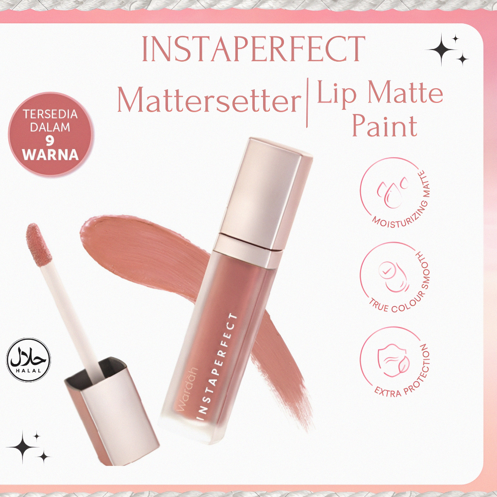 Cc Wardah Instaperfect Mattesetter Lip Matte Paint 5.5g | Shopee Malaysia