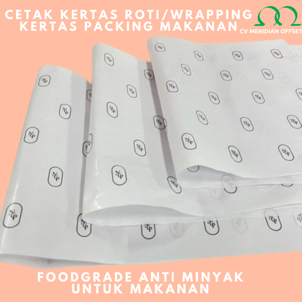 (custom Logo) baking paper, wrapping paper, food grade anti-oil food ...