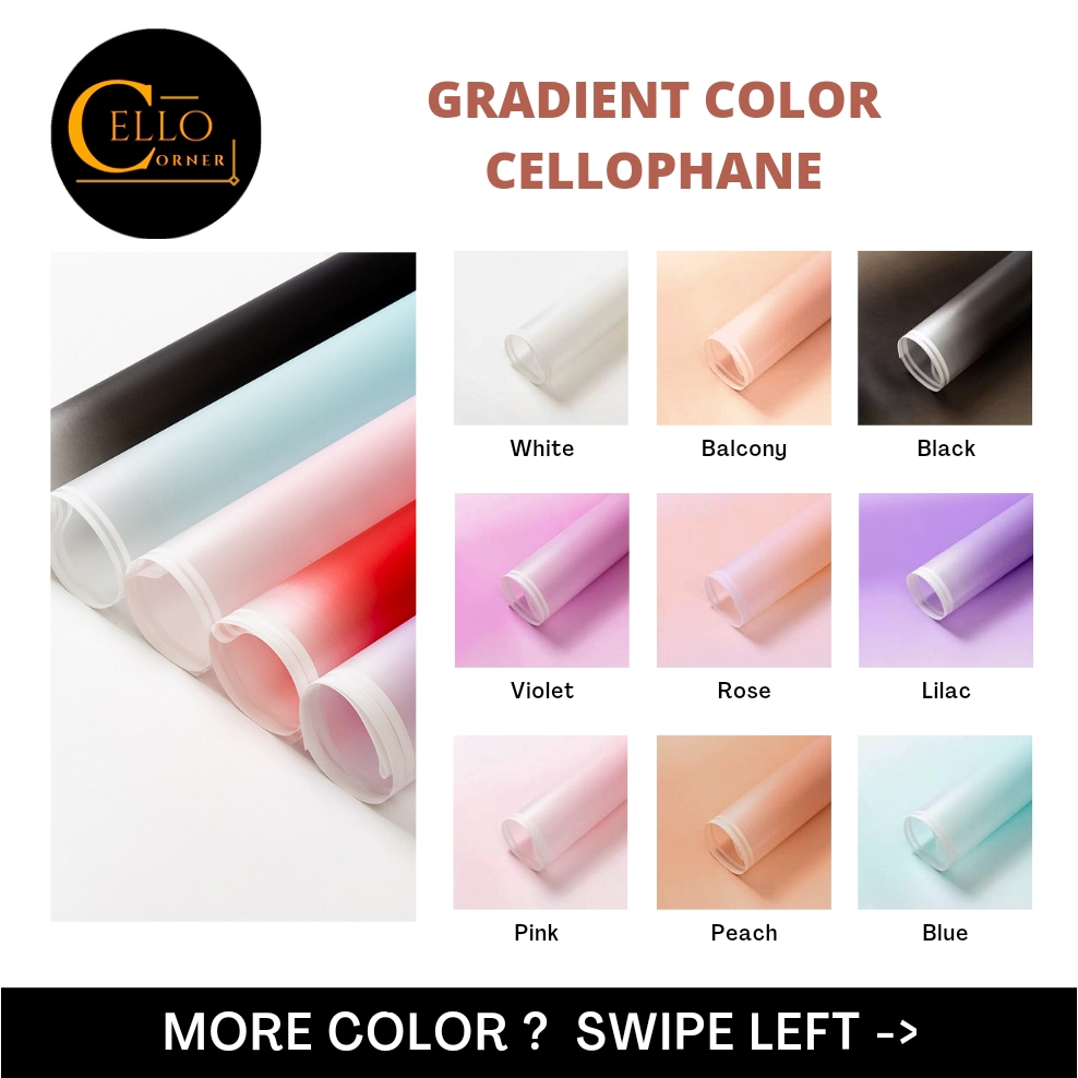 Gradient COLOR Cellophane / Cellophane Gradation / Gradient Cellophane ...