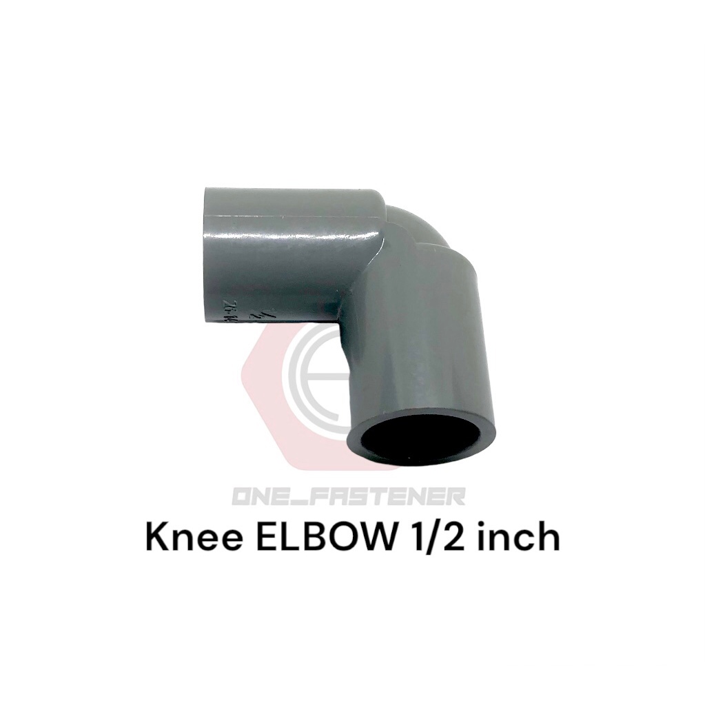 Elbow Knee Connection knie keni Pipe 1/2 inch PVC paralon | Shopee Malaysia