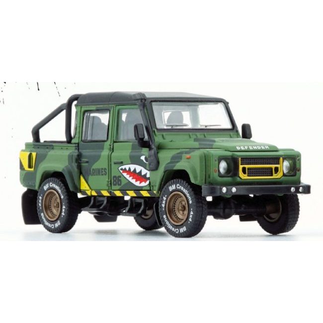 Bm CREATIONS 2016 LAND ROVER DEFENDER 110 PICK UP 4X4 CAMOUFLAGE GREEN ...