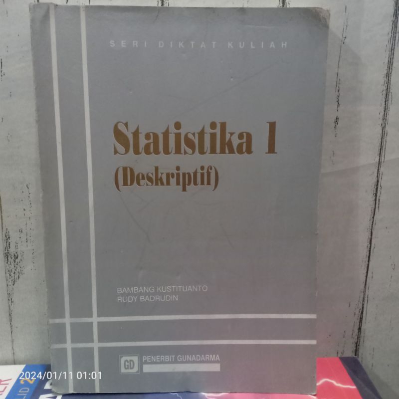 Original STATISTICS BOOK 1 DECRIPTIVE Lecture Diktat Series Essay By ...