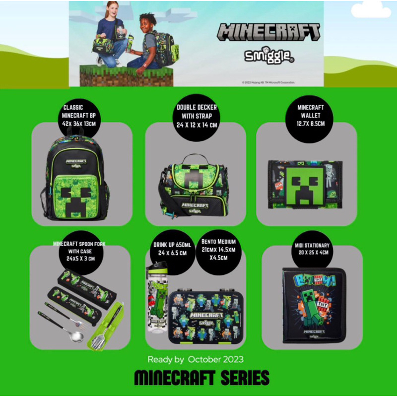 Smiggle MINECRAFT SERIES Product Collection | Shopee Malaysia