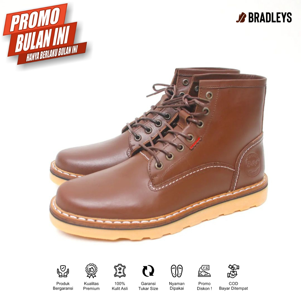 Bradleys Anchor Series - Men's Genuine Leather Boots Men's Leather ...