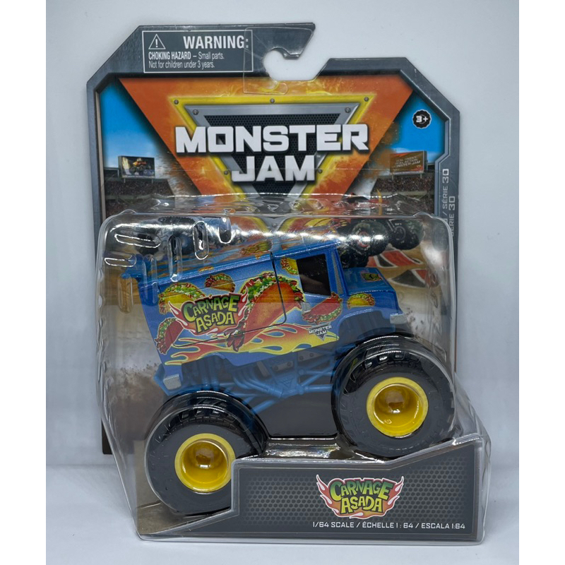 Monster Jam Carnage Asada Series 30 Chase Trucks Treasure Hunt TH THS ...