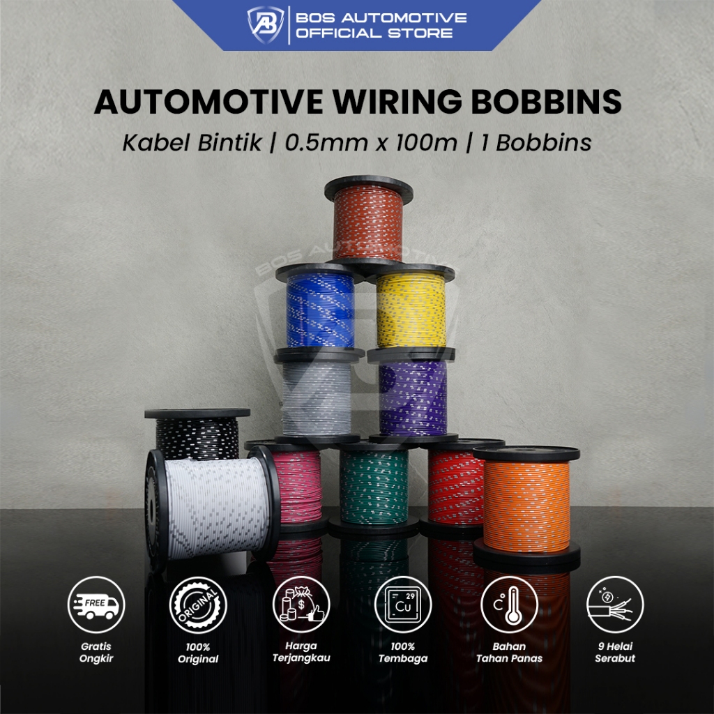 Avs Spot Cable 0.5MM x 100M Copper Fiber Car Body Motorcycle Automotive ...
