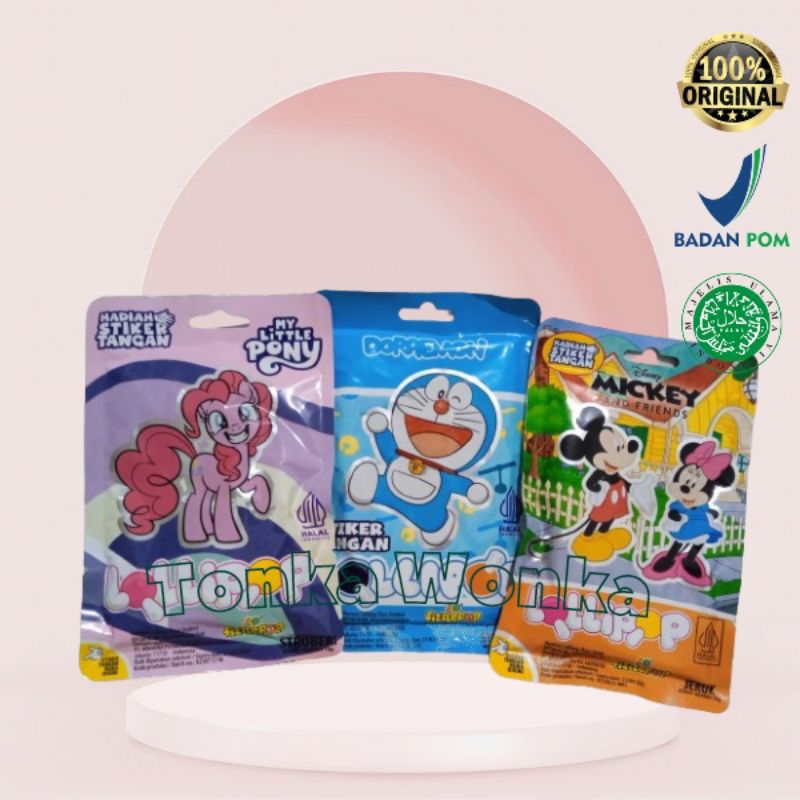 Jlo Fizzlepop Candy Lollipop Tattoo Gift Sticker Hand Candy Pletak ...