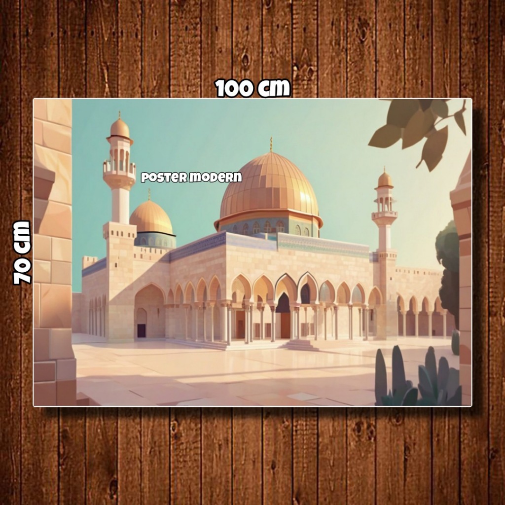Painting poster Print BIG JUMBO al aqsa Mosque Palestine Code 112/al ...