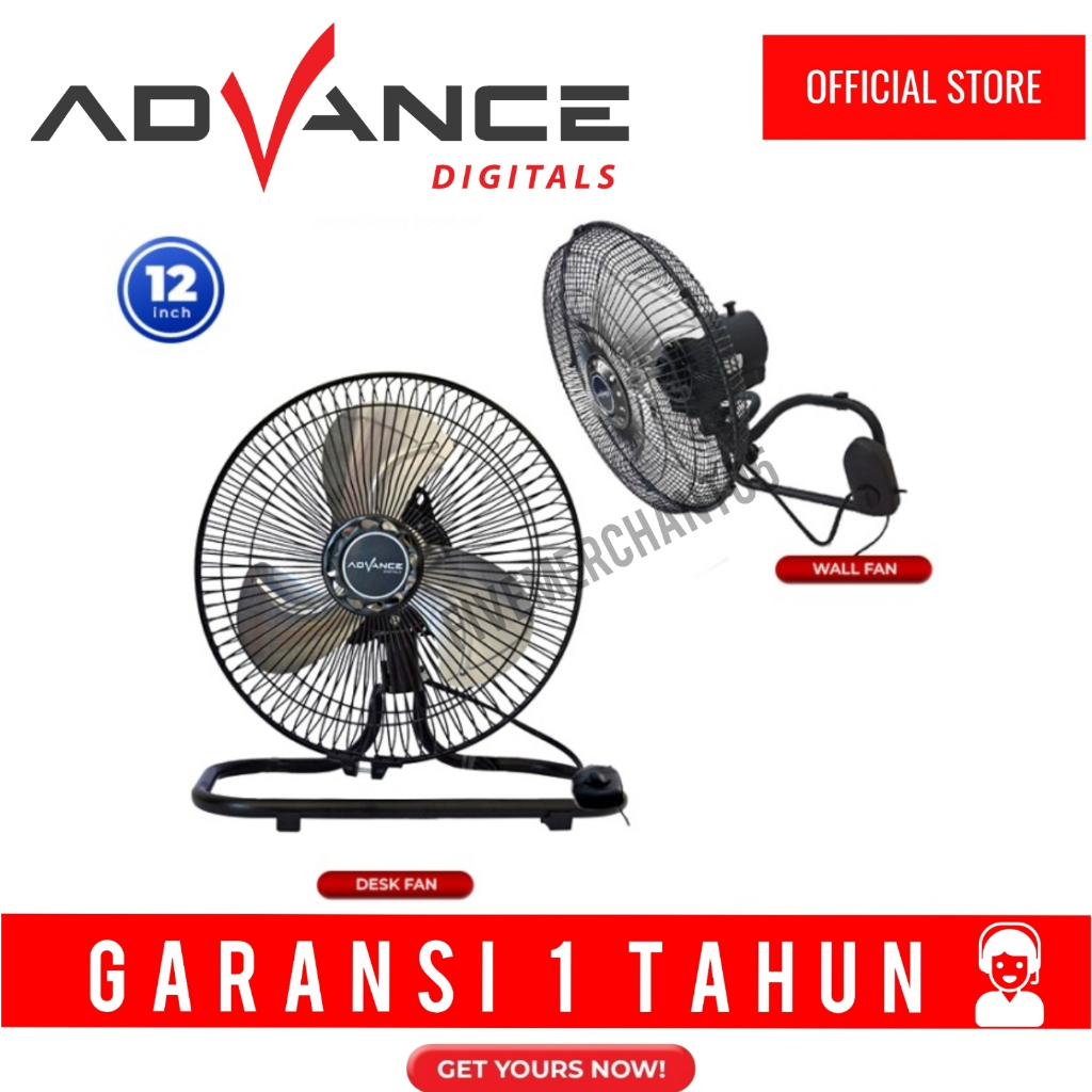 Wall Fan Advance TDS 12 Floor Desk Fan Industrial Floor Fan Iron Fan ...