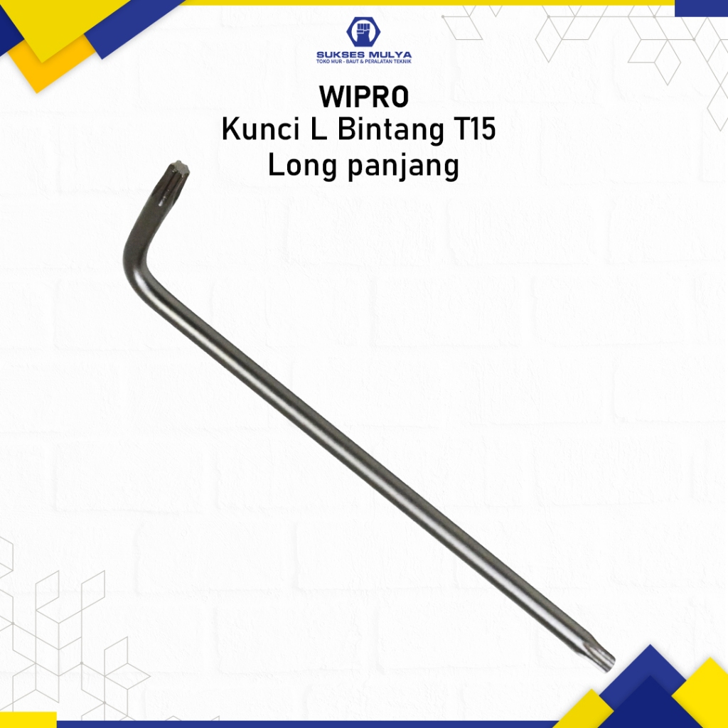 Long star l key t15 allen key torx long t15 wipro | Shopee Malaysia