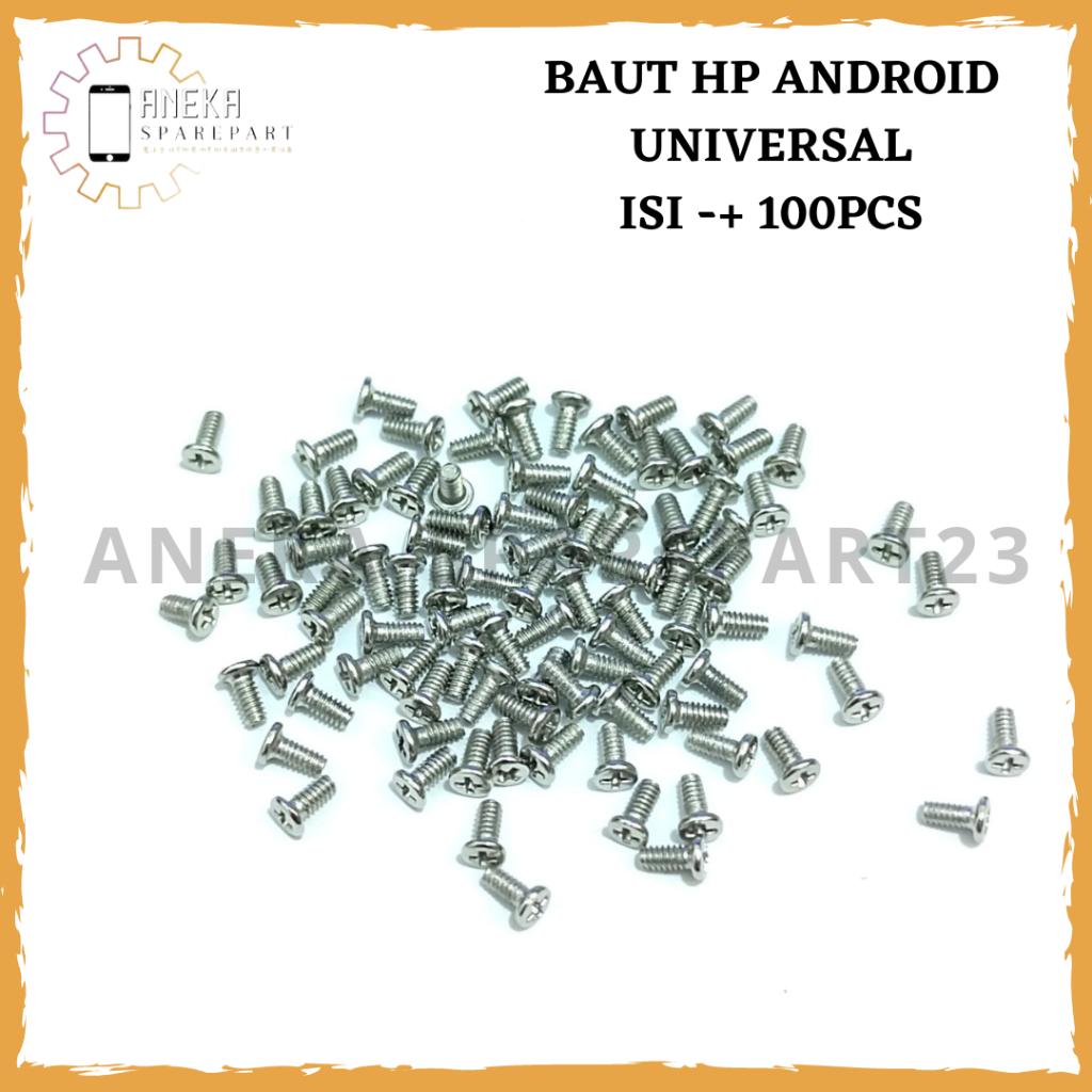 UNIVERSAL ANDROID HP BOLTS CONTENTS -+ 100 PCS | Shopee Malaysia