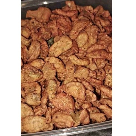 1kg spicy orange crispy chicken skin snack and original taste | Shopee ...