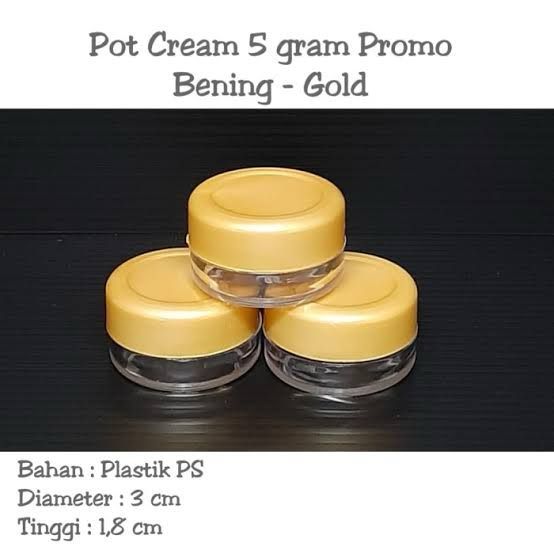 Supp| Pot CREAM 5gram READY Gold Color | Shopee Malaysia