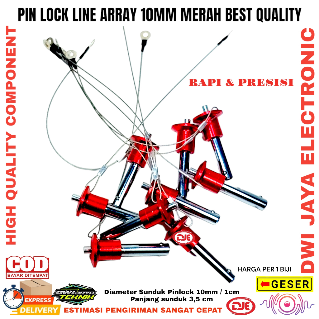 MERAH Pin lock 10mm bracket box sound line array System (Red) | Shopee ...