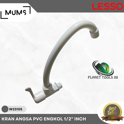 Lesso Pvc Crank Wall Swan Faucet 1/2" Inch Good Durable Plastic Water ...