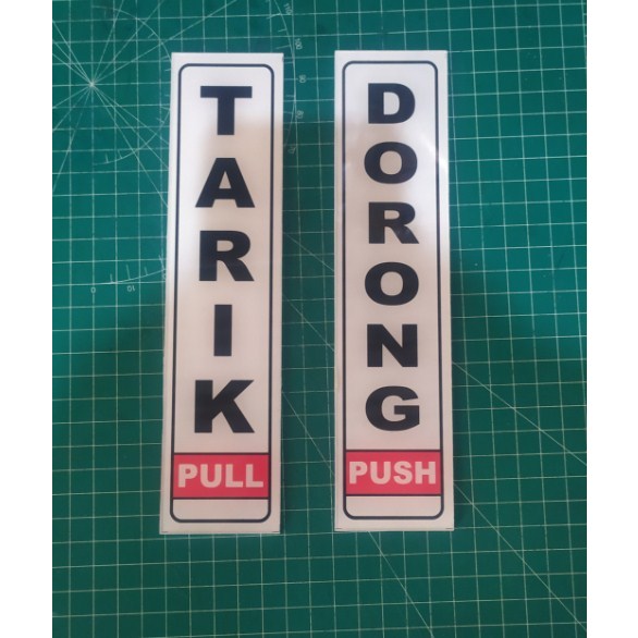 Acrylic push pull door sign - acrylic push pull label | Shopee Malaysia