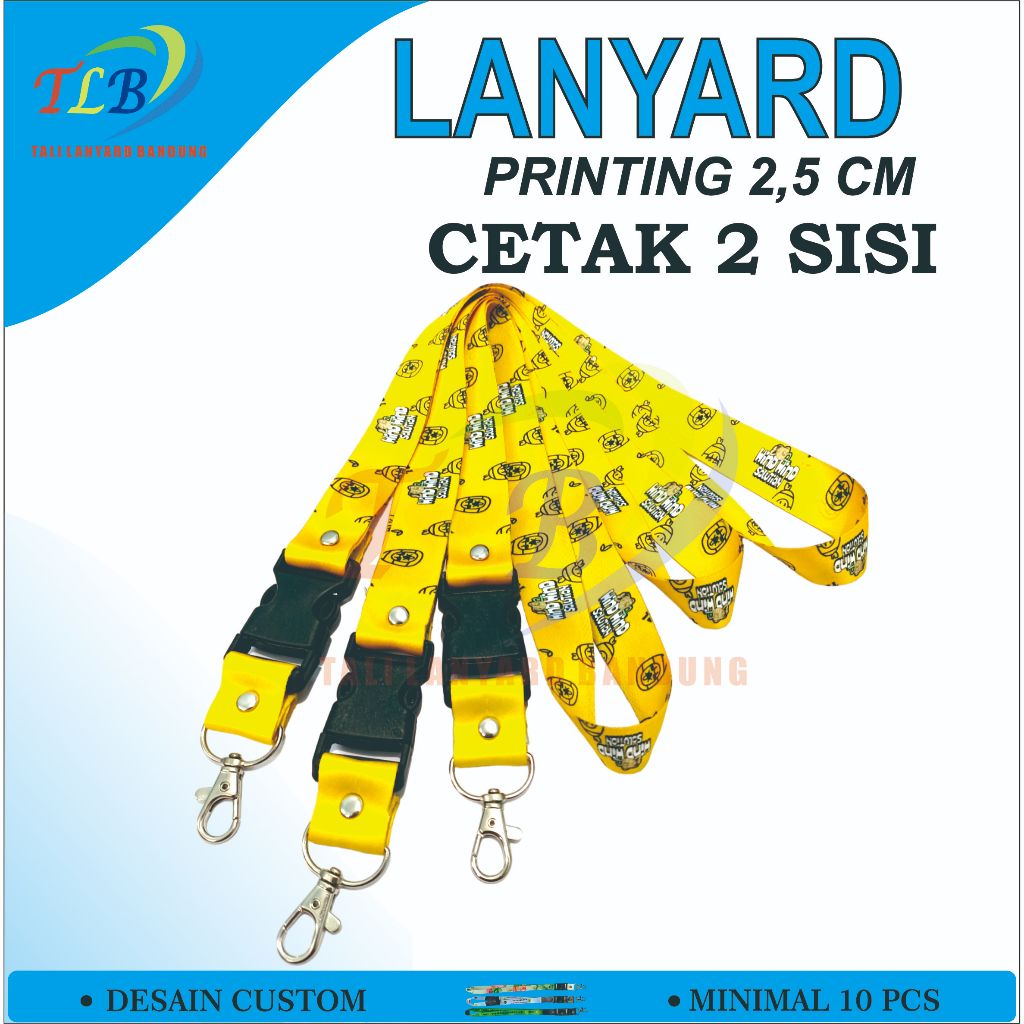GANTUNGAN Custom 2.5cm 2-sided ID CARD LANYARD/ Sublime PRINTING ...