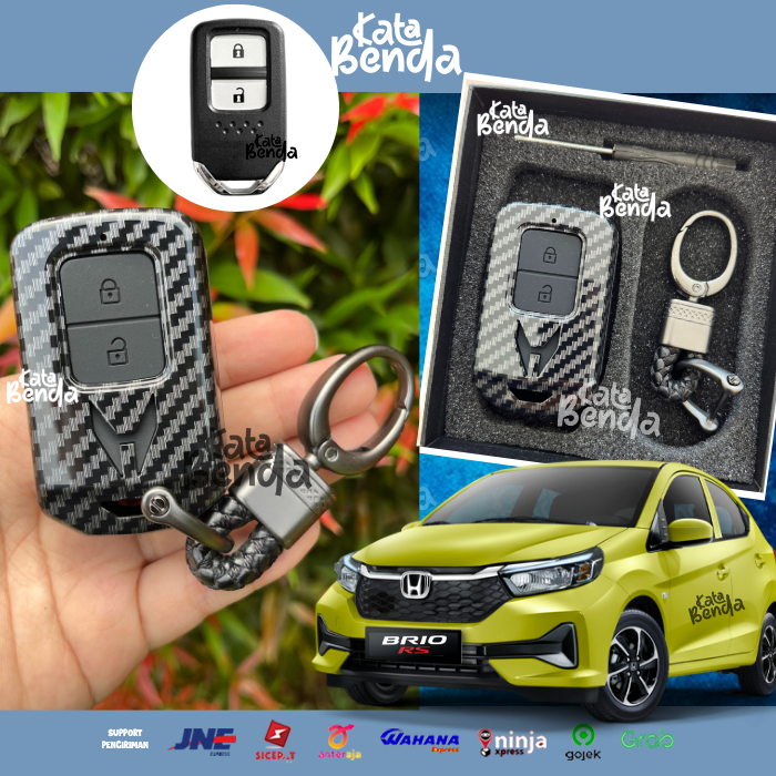 Honda Brio 2023 RS New Carbon Remote Cover 2024 Protective Key Case ...