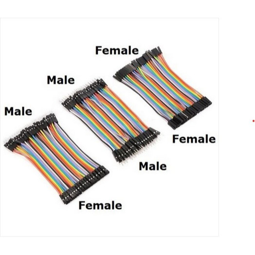 Arduino jumper Cable 10cm male to male 40pin rainbow rainbow 40p ...