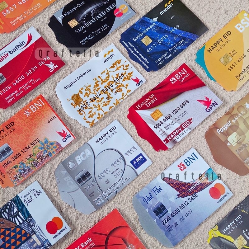(Medium Size) VIRAL 2025 Eid envelope with ATM card motif || Eid Angpau ...