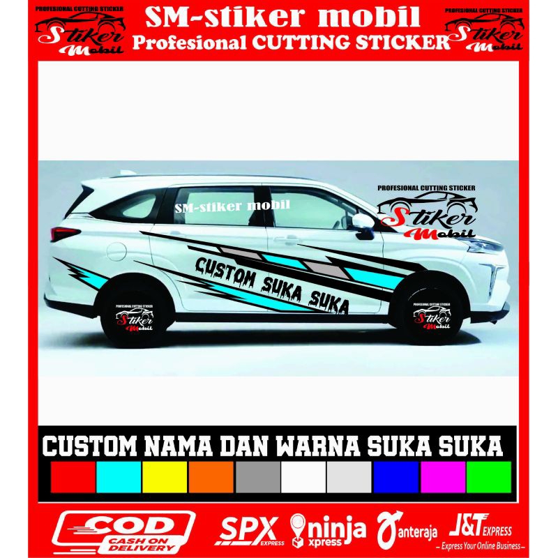 Car sticker all new avanza all new xenia car sticker sticker cutting ...