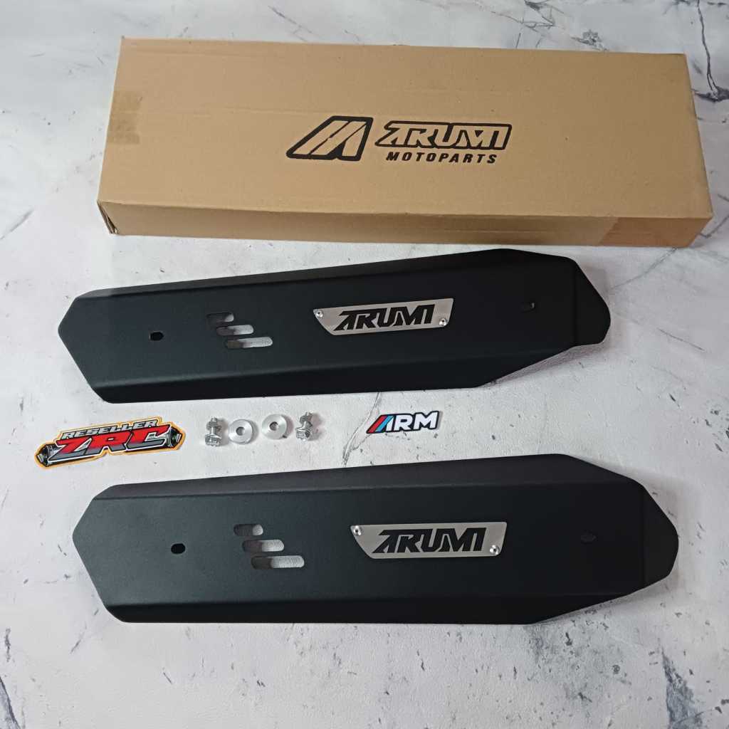 Aerox SHIELD EXHAUST COVER ARUMI ARM EXHAUST | Shopee Malaysia