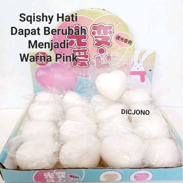 Squishy Heart / Heart / Love Toy Can Change Color Anti Stress | Shopee ...