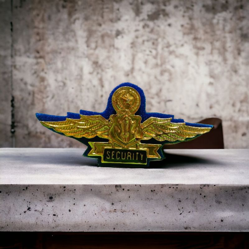 Thick cast blue list security guard Wings Pin | Shopee Malaysia