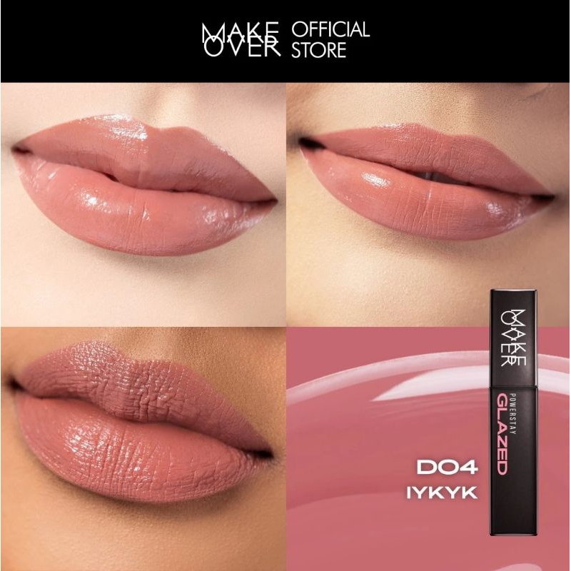 Makeover POWERSTAY GLAZED lock Lip Pigment Shade D04 Iykyk 1000% ...