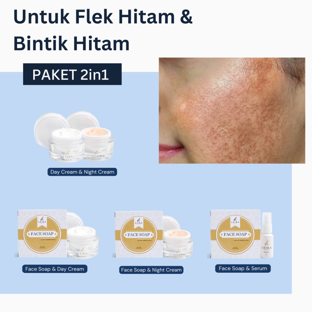 HITAM Package 2in1 Remove Black Spots On The Face Powerful Bpom Remove ...