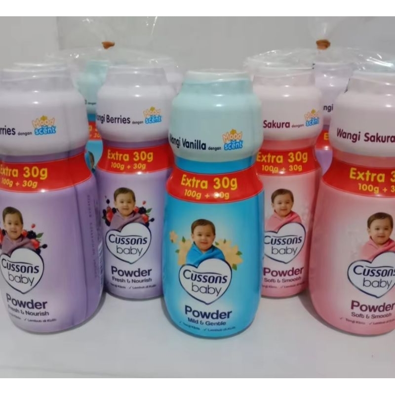 Cussons Baby powder 100g+30g (1 package contains 3 pcs) | Shopee Malaysia