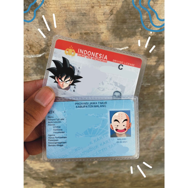Ktp Cover/KTP Protective SIM/ID Card Unique Design Dragon ball | Shopee ...