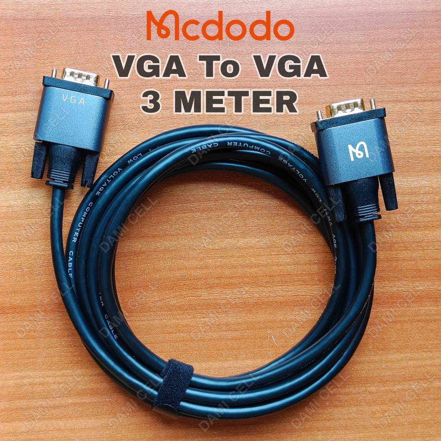 Mcdodo CA-1281 3 METER VGA To VGA Cable PC / Projector / Laptop Monitor ...