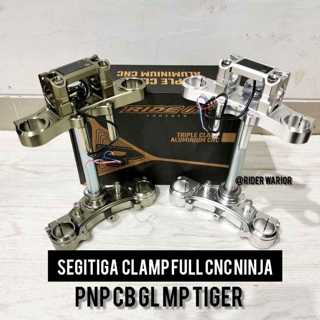TRIANGLE T TOP BOTTOM CLAMP FULL CNC PNP NINJA CB GL P TIGER | Shopee ...